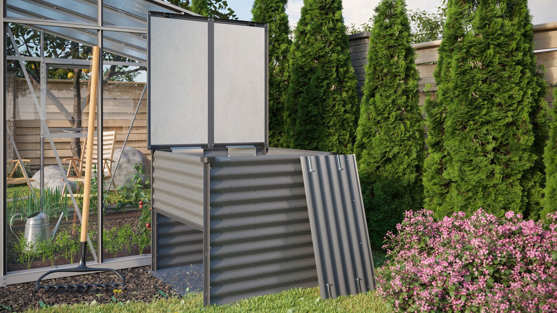 Komposter Tomma » Farbe: Granit
